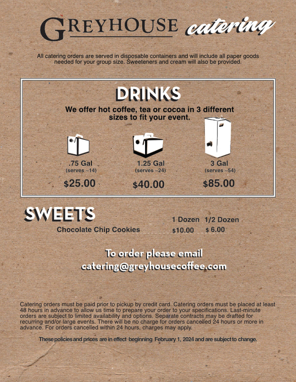 Catering - Greyhouse Coffee